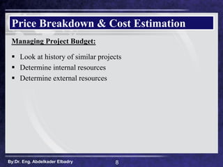 Lecture -Price Breakdown and cost Estimation (1).pdf