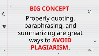 Lecture-Quoting-Paraphrasing-and-Summarizing.potx