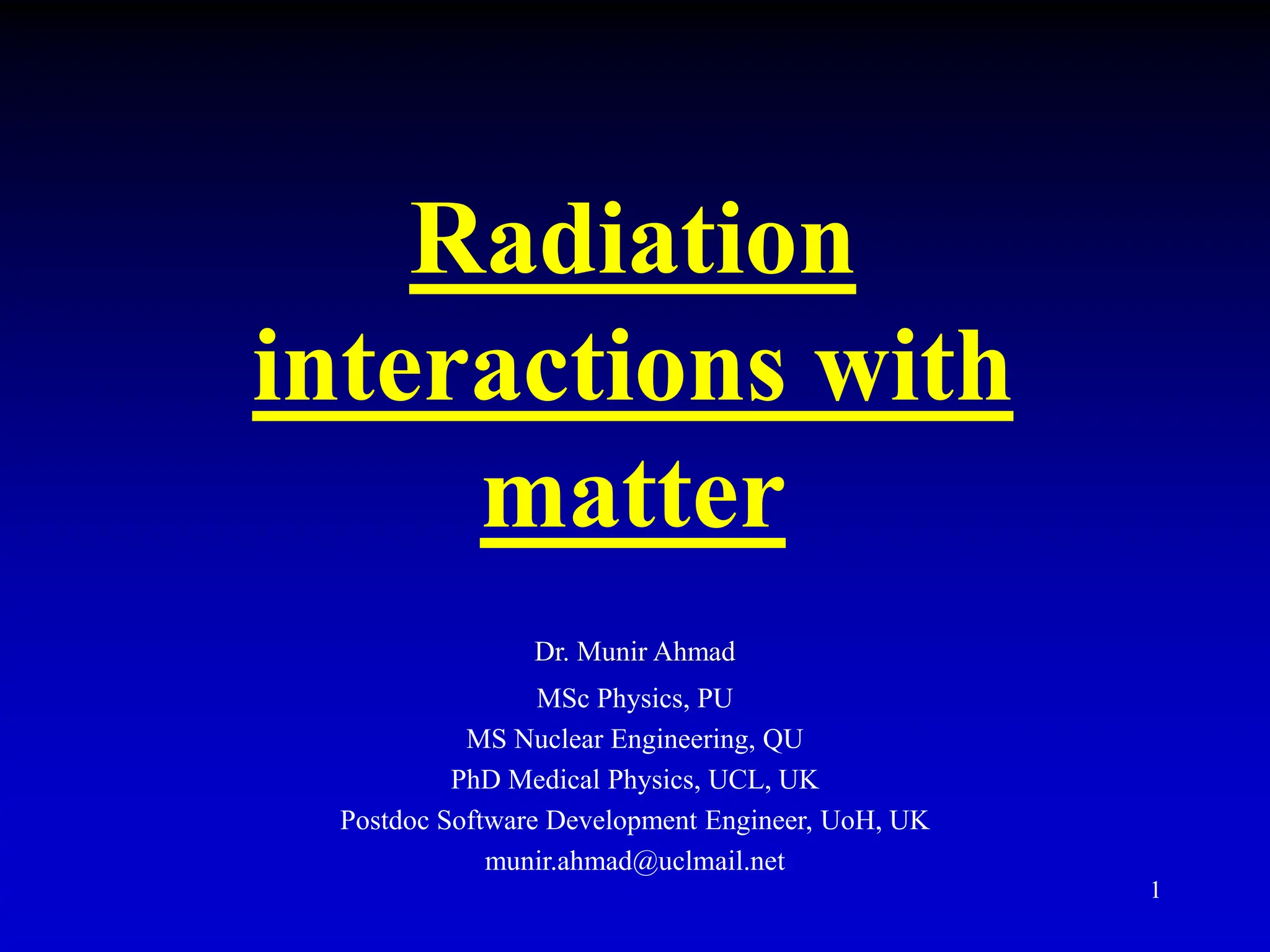 Radiation Interactions.ppt