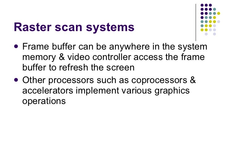 Lecture+ +raster+&+random+scan+systems