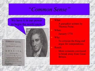 US HIST - Road to Revolution | PPT