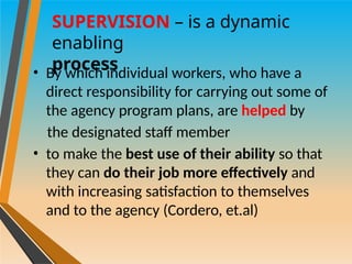 The Role of Supervision in Social Work: Administrative, Educational ...