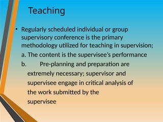 The Role of Supervision in Social Work: Administrative, Educational ...