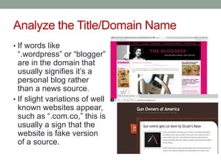 Lecture - Source Credibility | PPTX