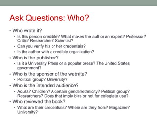 Lecture - Source Credibility | PPTX