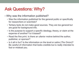 Lecture - Source Credibility | PPTX