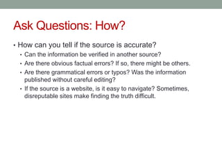 Lecture - Source Credibility | PPTX
