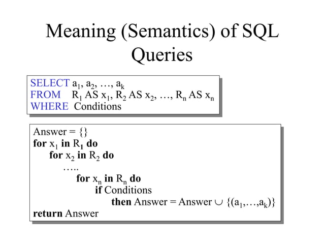 lecture-sql.ppt | Databases | Computer Software and Applications