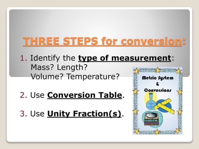 Imperial and metric units: conversion | PPTX