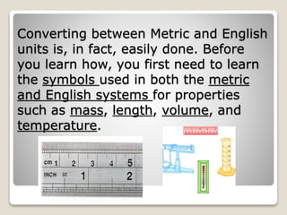 Imperial and metric units: conversion | PPTX