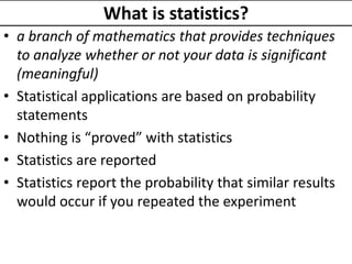 LECTURE 3 - inferential statistics bmaths | PPT