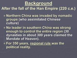 Sui, Tang, & Song China - continuities & changes | PPTX