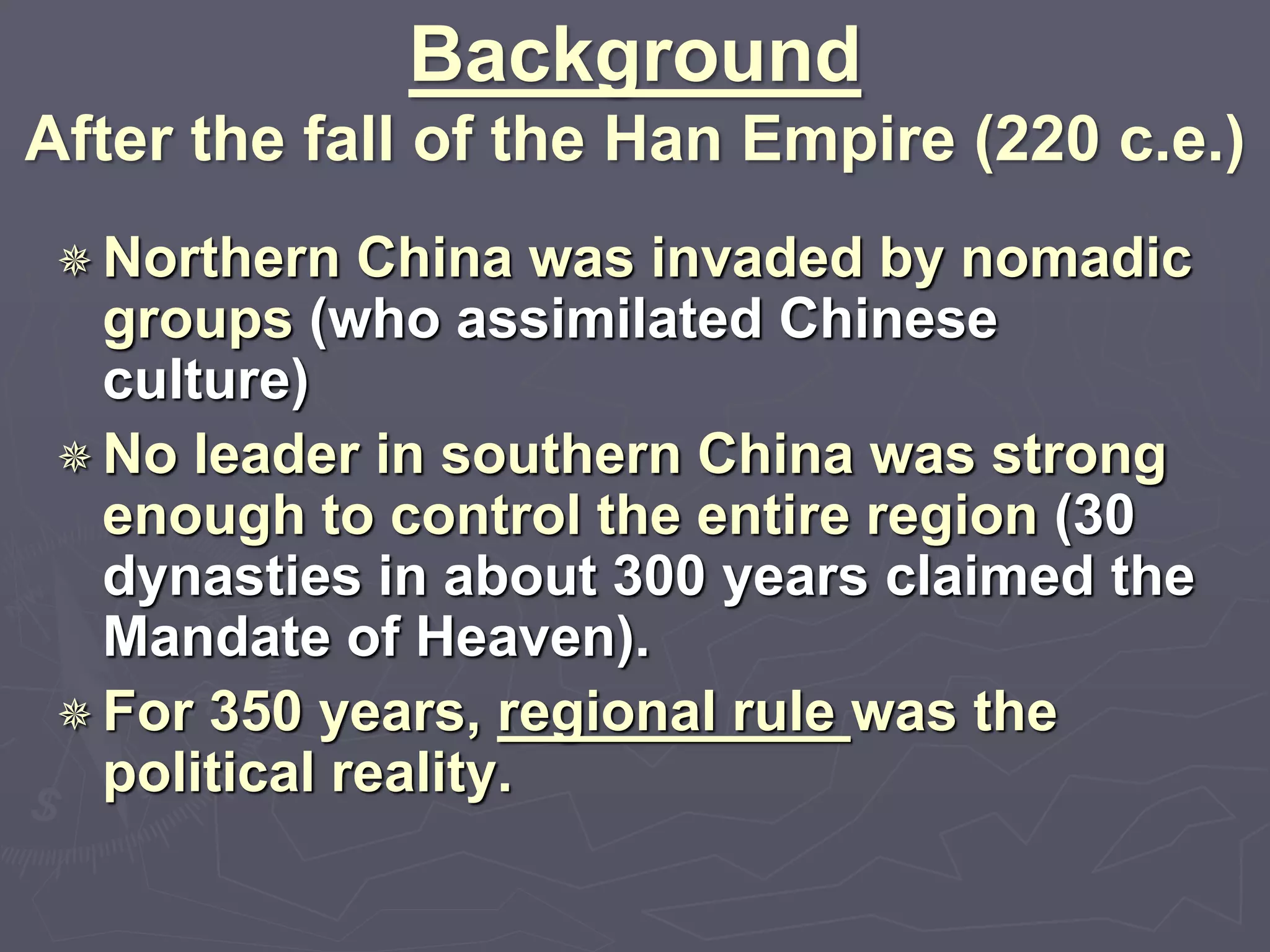 Sui, Tang, Song China - brief overview | PPTX