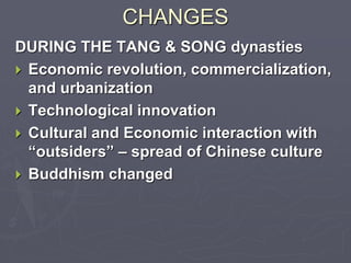 Sui, Tang, Song China - brief overview | PPTX