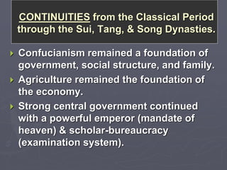 China - Sui, Tang, and Song | PPTX