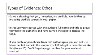 Writing Supporting Paragraphs | PPTX