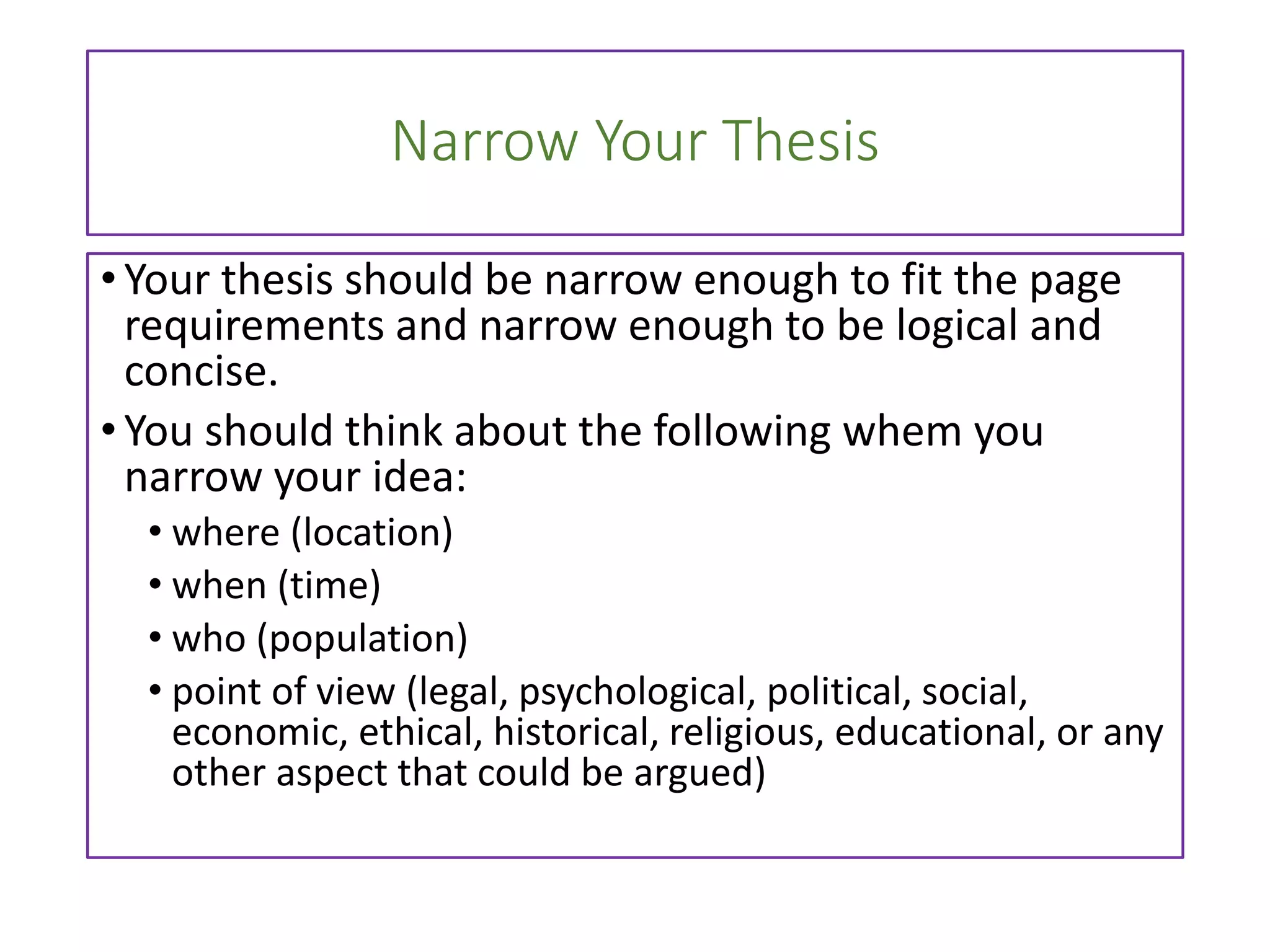 Thesis Statements | PPTX