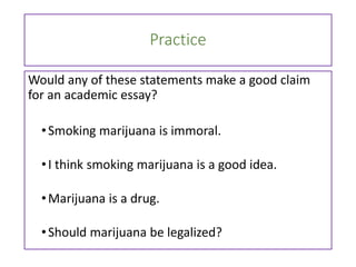 Thesis Statements | PPTX