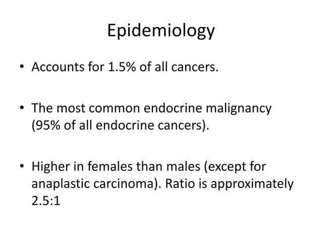 Lecture Thyroid Malignancies Pptx Thyroid Disorders Endocrine And Metabolic Diseases