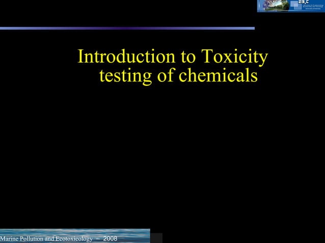 Lecture toxicity testing | PPT