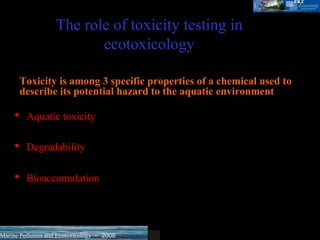 Lecture toxicity testing | PPT