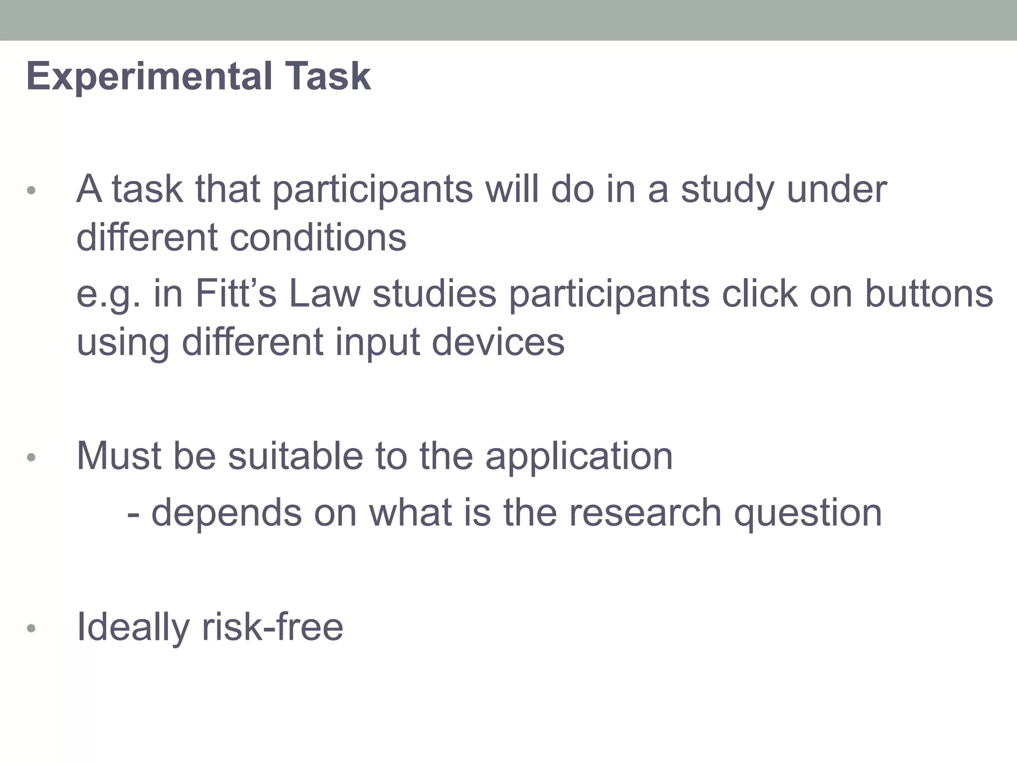 User Experiments in Human-Computer Interaction | PPT