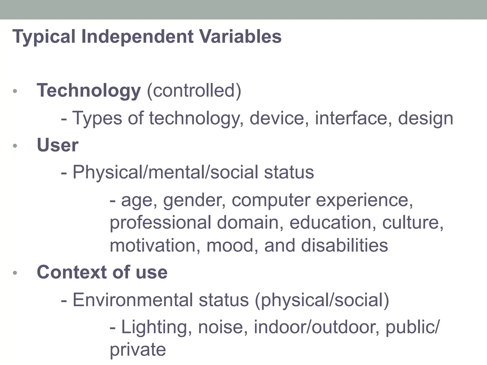 User Experiments in Human-Computer Interaction | PPT