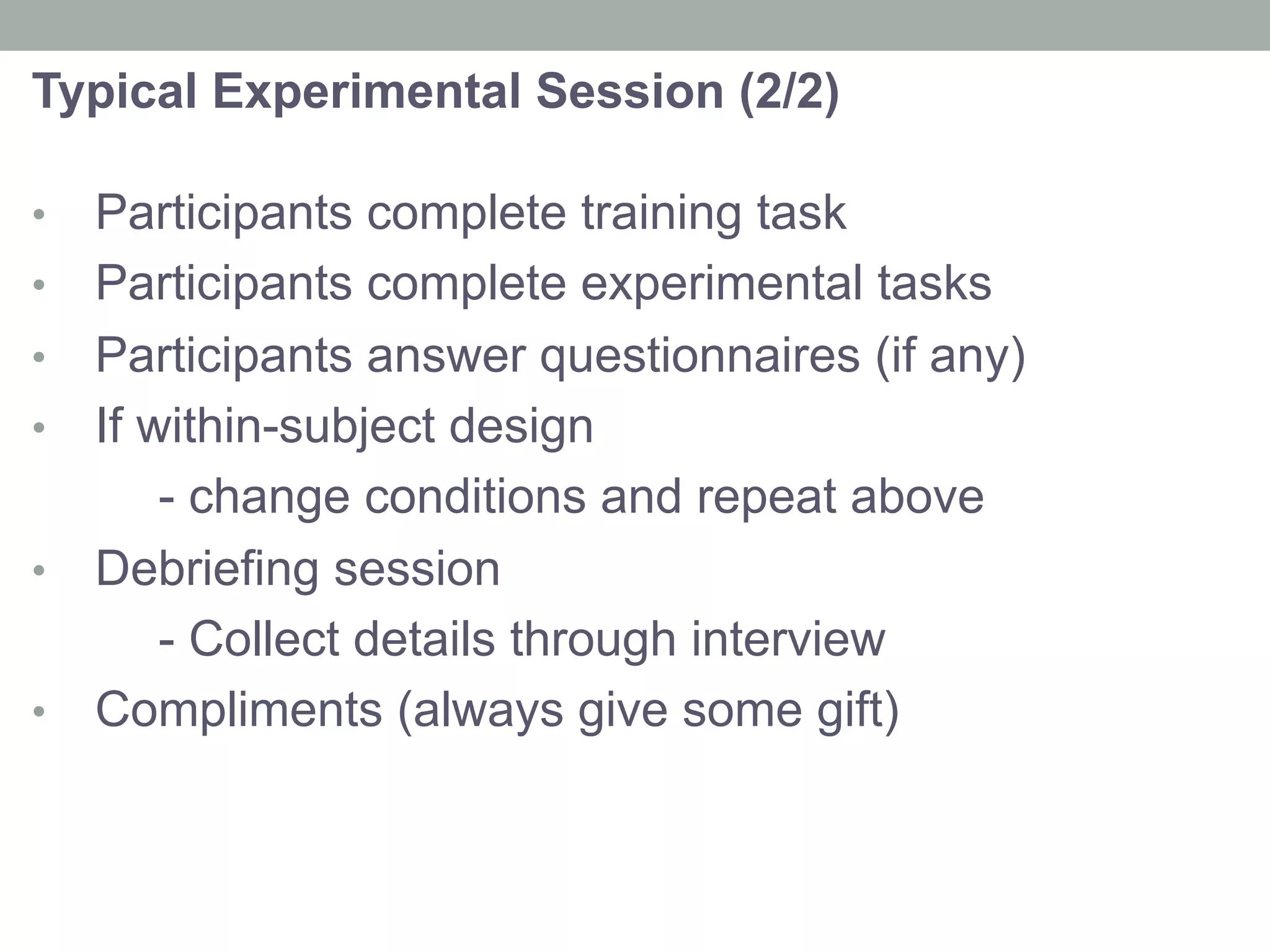 User Experiments in Human-Computer Interaction | PPT