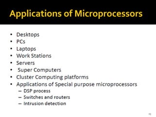Lecture 0 History of Microprocessors and Microcontrollers | PDF