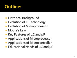Lecture 0 History of Microprocessors and Microcontrollers | PDF