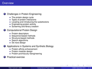 Computational Protein Design. Overview | PPT