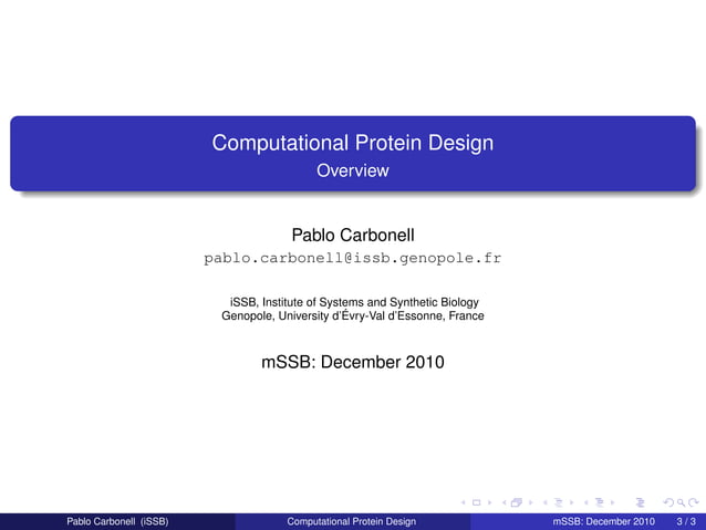 Computational Protein Design. Overview | PPT