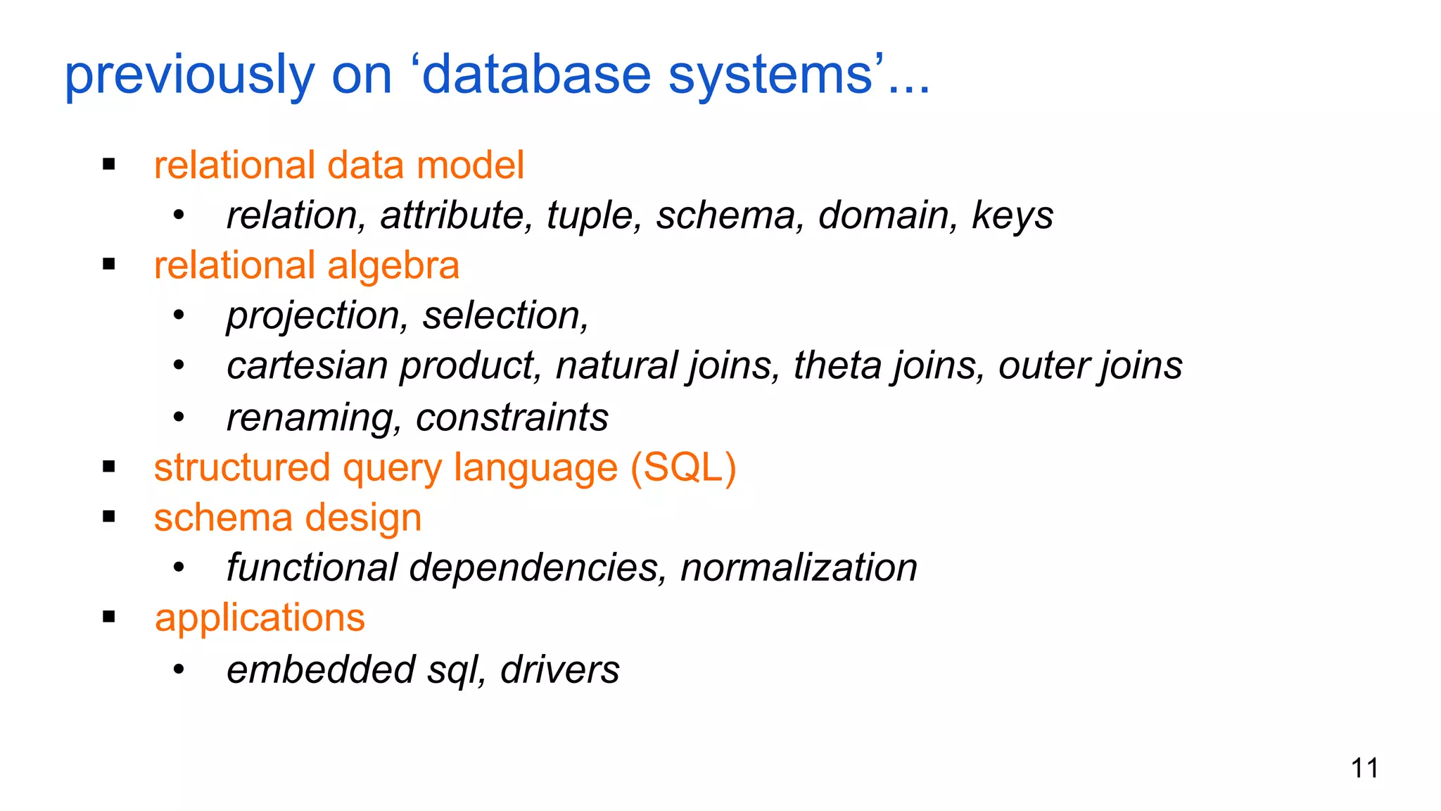 Modern Database Systems - Lecture 00 | PPT
