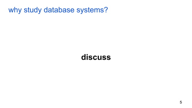 Modern Database Systems - Lecture 00 | PPT