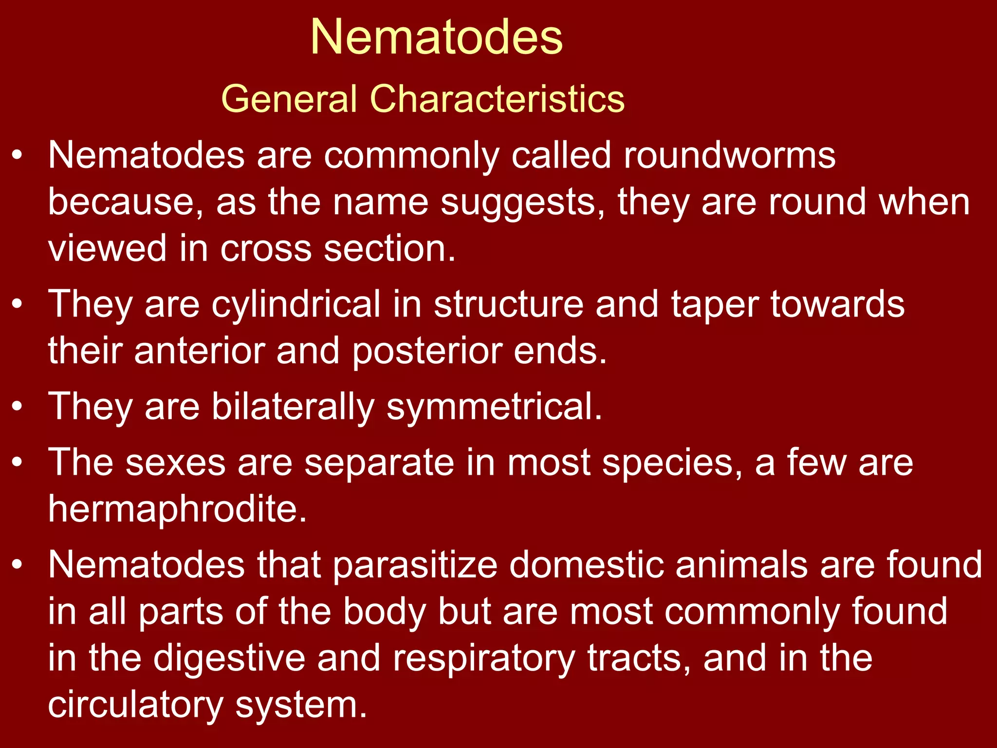 Lecture 001 nematodes general | PPT