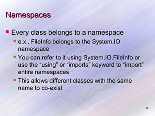 Visula C# Programming Lecture 1 | PPT