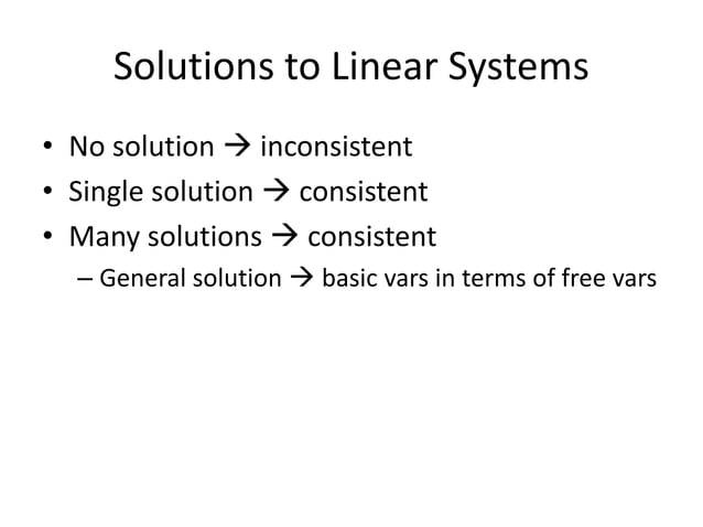 Lecture 01 - Section 1.1 & 1.2 Row Operations & Row Reduction | PPT