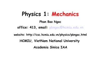 Lecture01_Physics1 | PPT