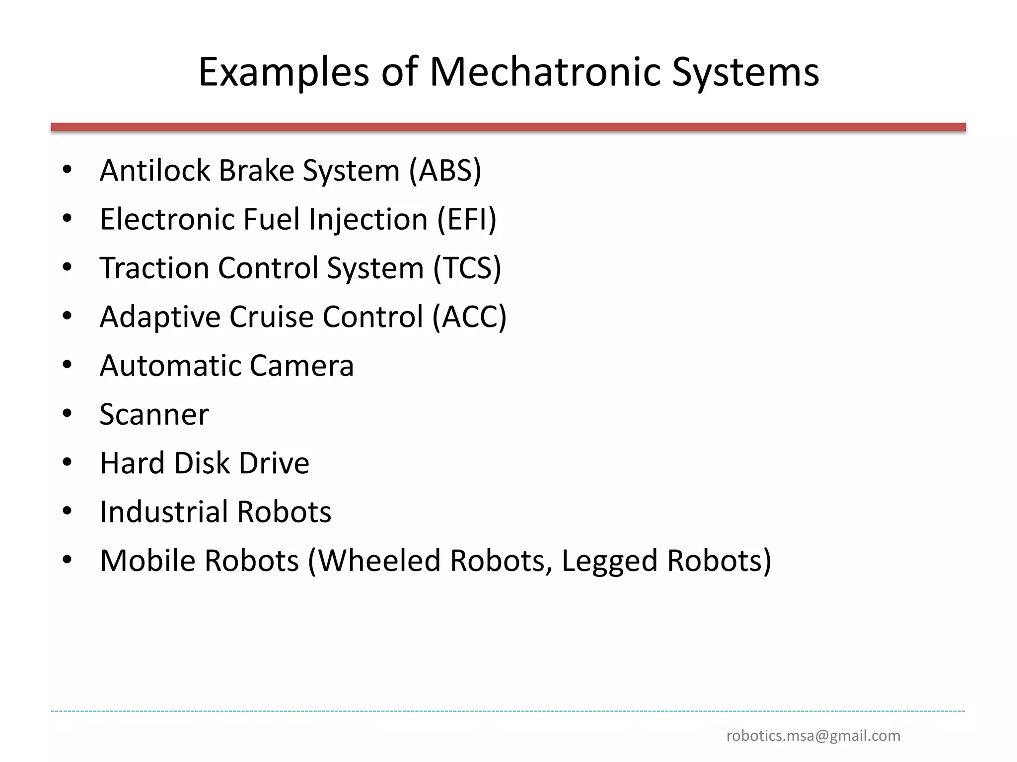 introduction to mechatronics | PPT introduction to mechatronics | PPT