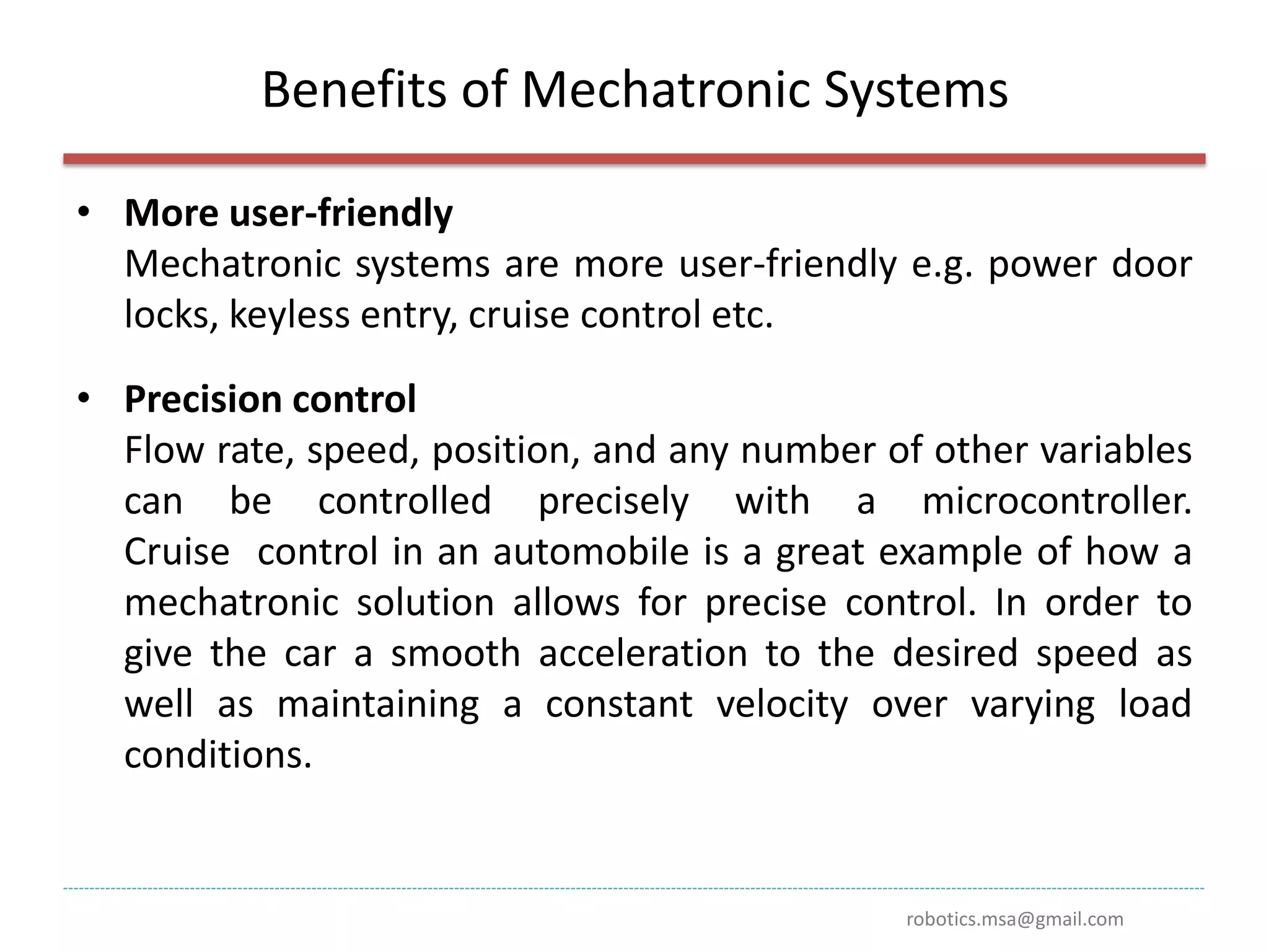 introduction to mechatronics | PDF