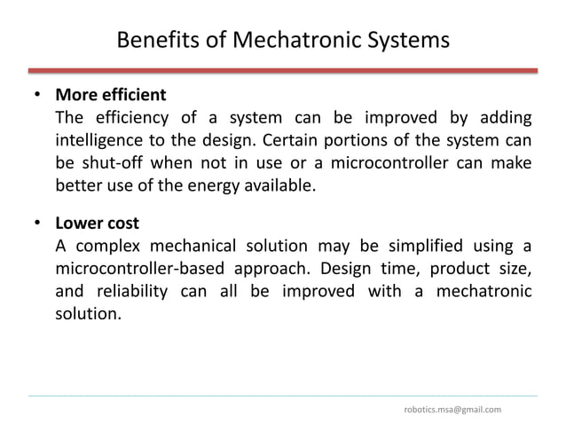 introduction to mechatronics | PDF