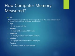 Introduction to computing | PPTX