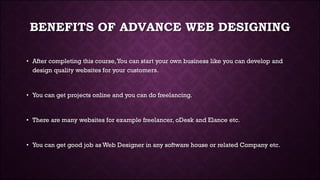 Advance Web Designing - Lecture 1 / 30 | PDF