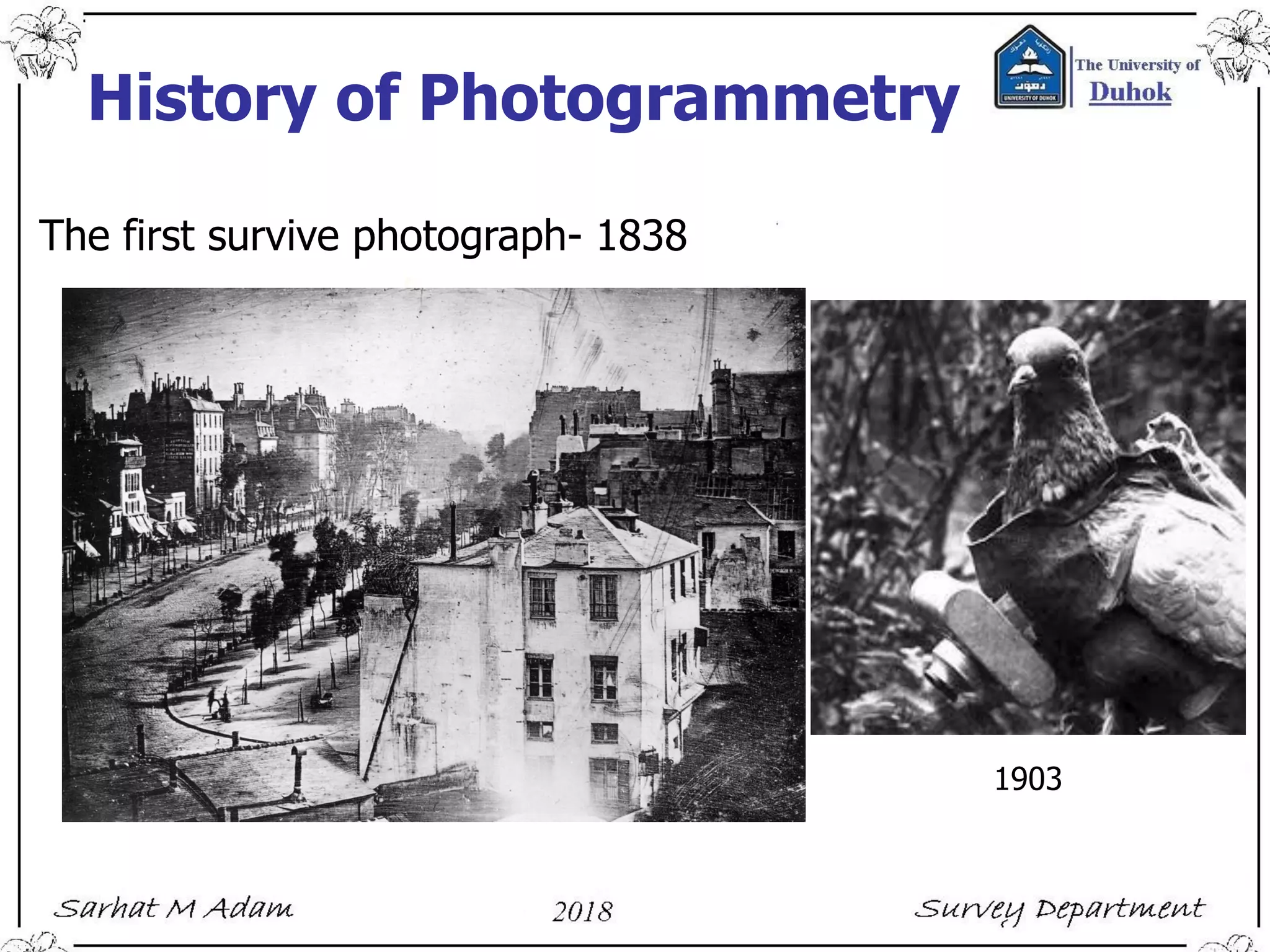 Lecture01: Introduction to Photogrammetry | PDF
