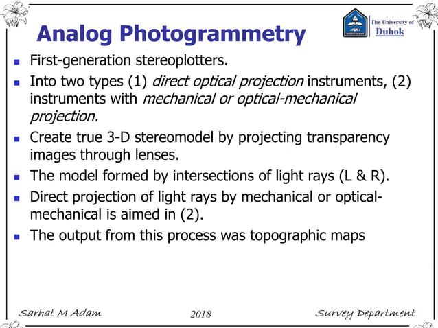 Lecture01: Introduction to Photogrammetry | PDF | 3-D Graphics | Computer Software and Applications