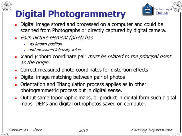 Lecture01: Introduction to Photogrammetry | PDF | 3-D Graphics | Computer Software and Applications