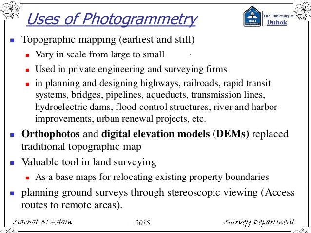 Lecture01: Introduction to Photogrammetry