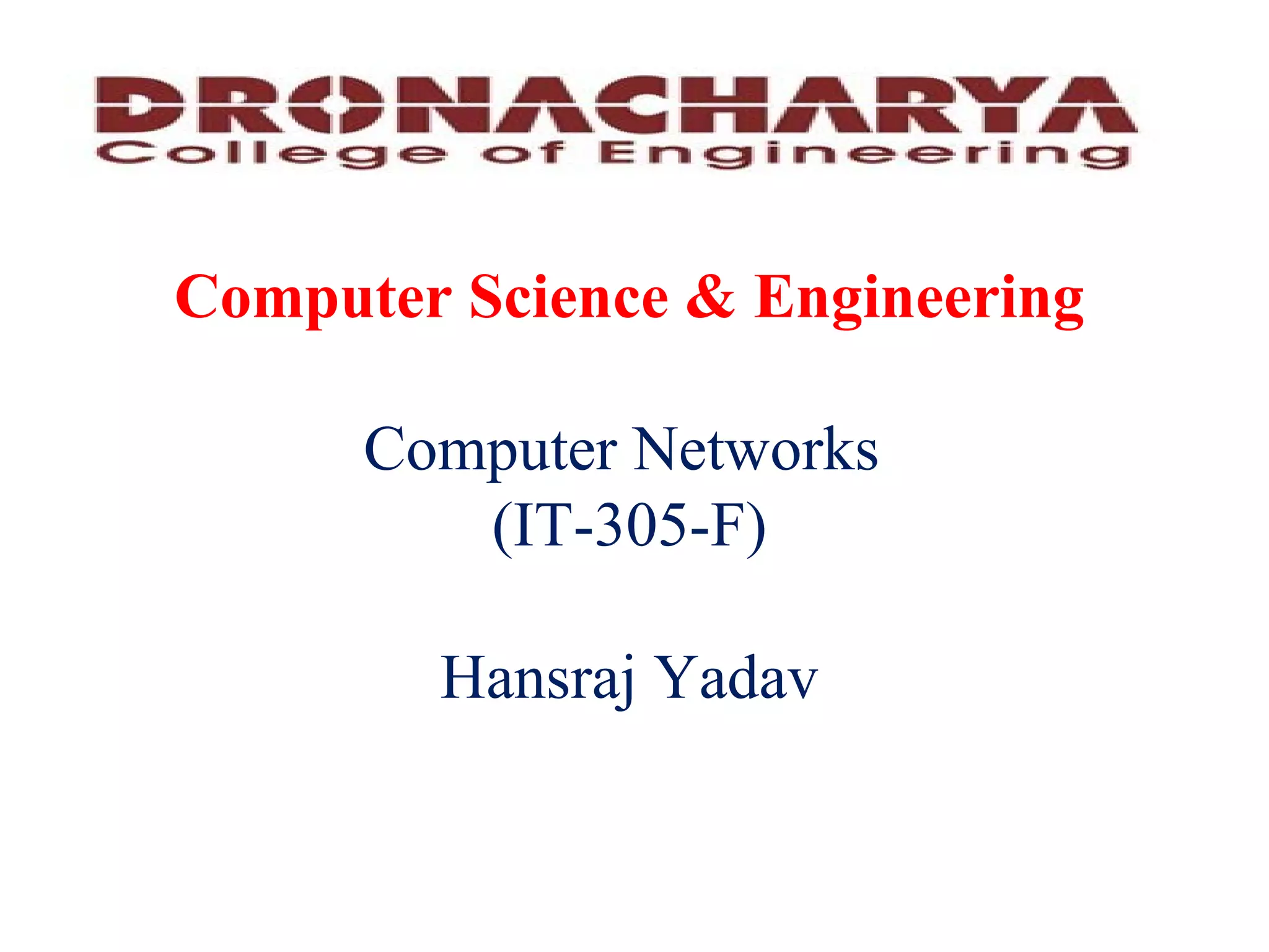 computer networks | PPT | Computer Networking | Computing