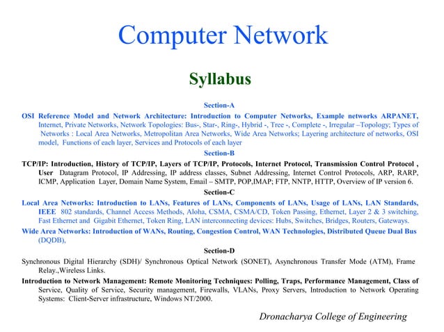 computer networks | PPT | Computer Networking | Computing