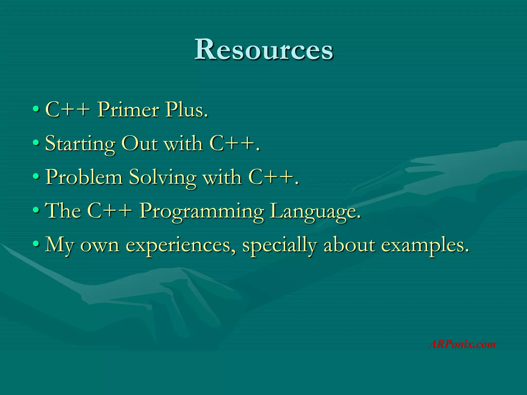 C++ Training - Lecture 01 | PPT